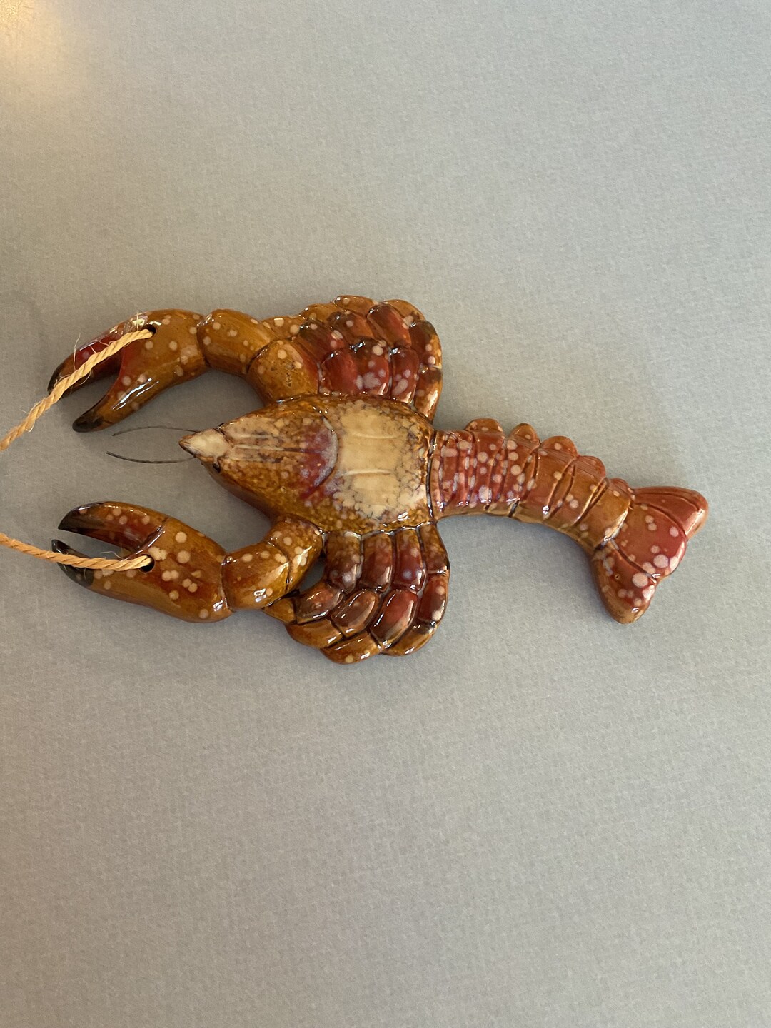 Vtg Glazed Ceramic Lobster Wall Decor - Etsy