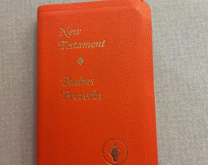 80s New Testament- Pocket Bible- Orange- Psalms Proverbs - Etsy