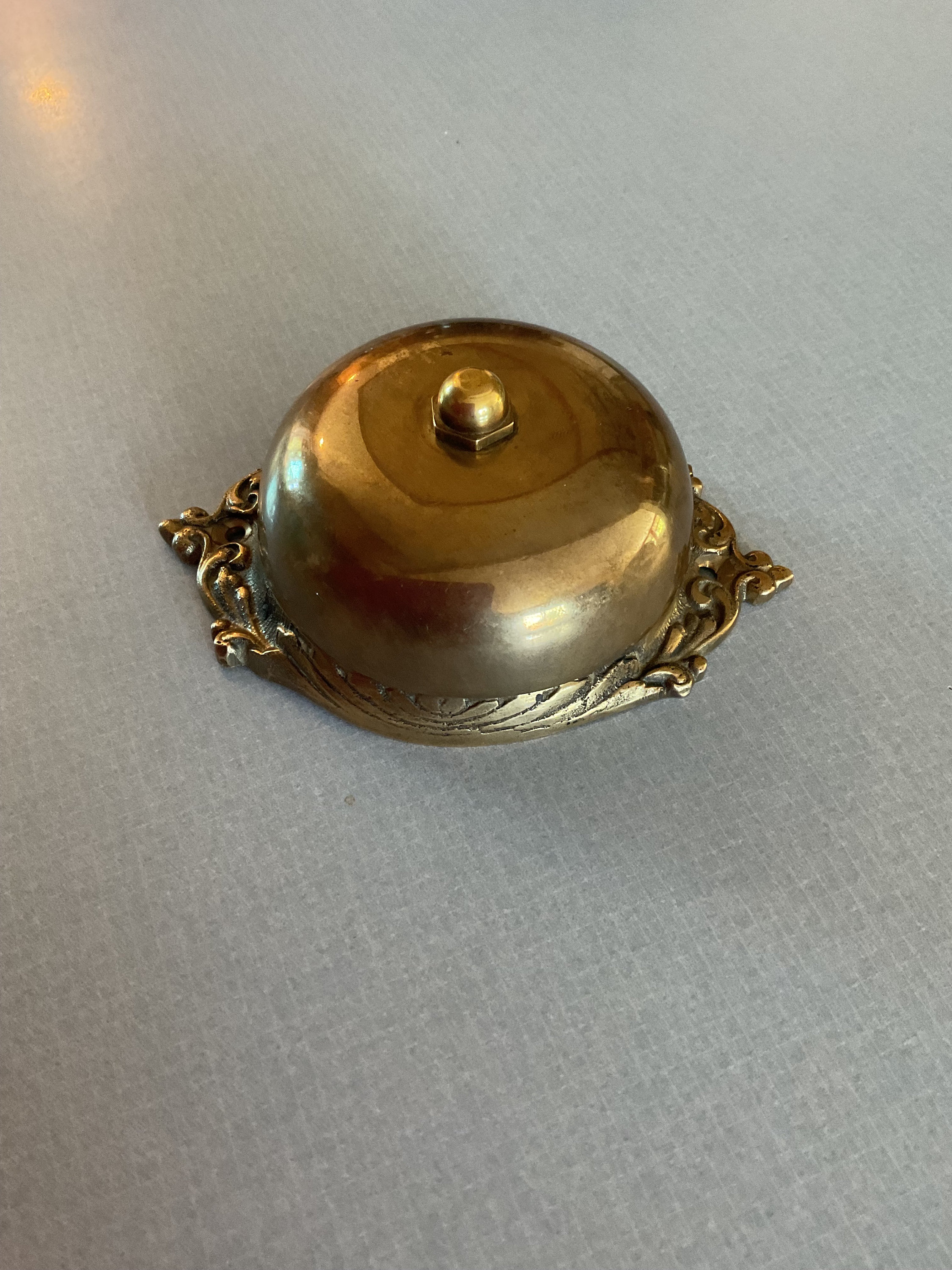 Antique Brass Door Decor Doorbell/ Missing the Twist - Etsy