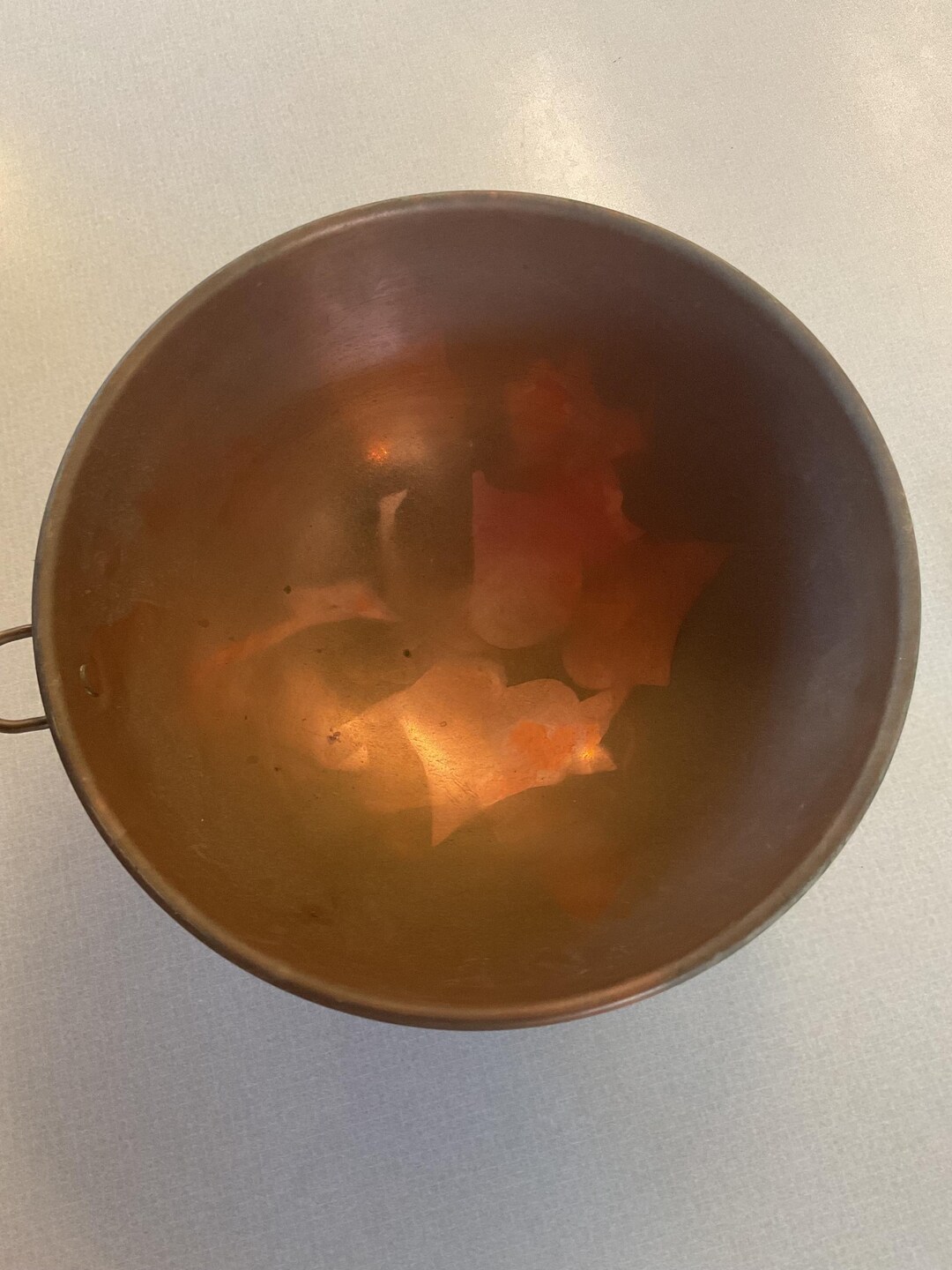 Vtg Solid Copper Mixing Bowl Made in England - Etsy