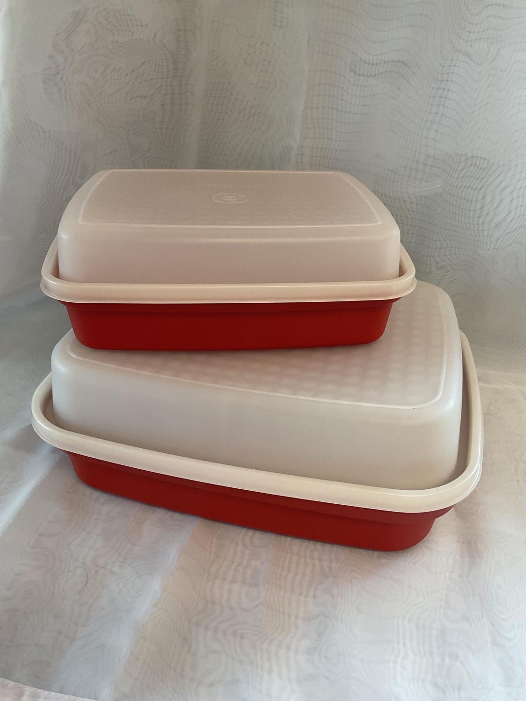 Tupperware Season-serve Marinating Container/ Set of 2 / Paprika Red - Etsy