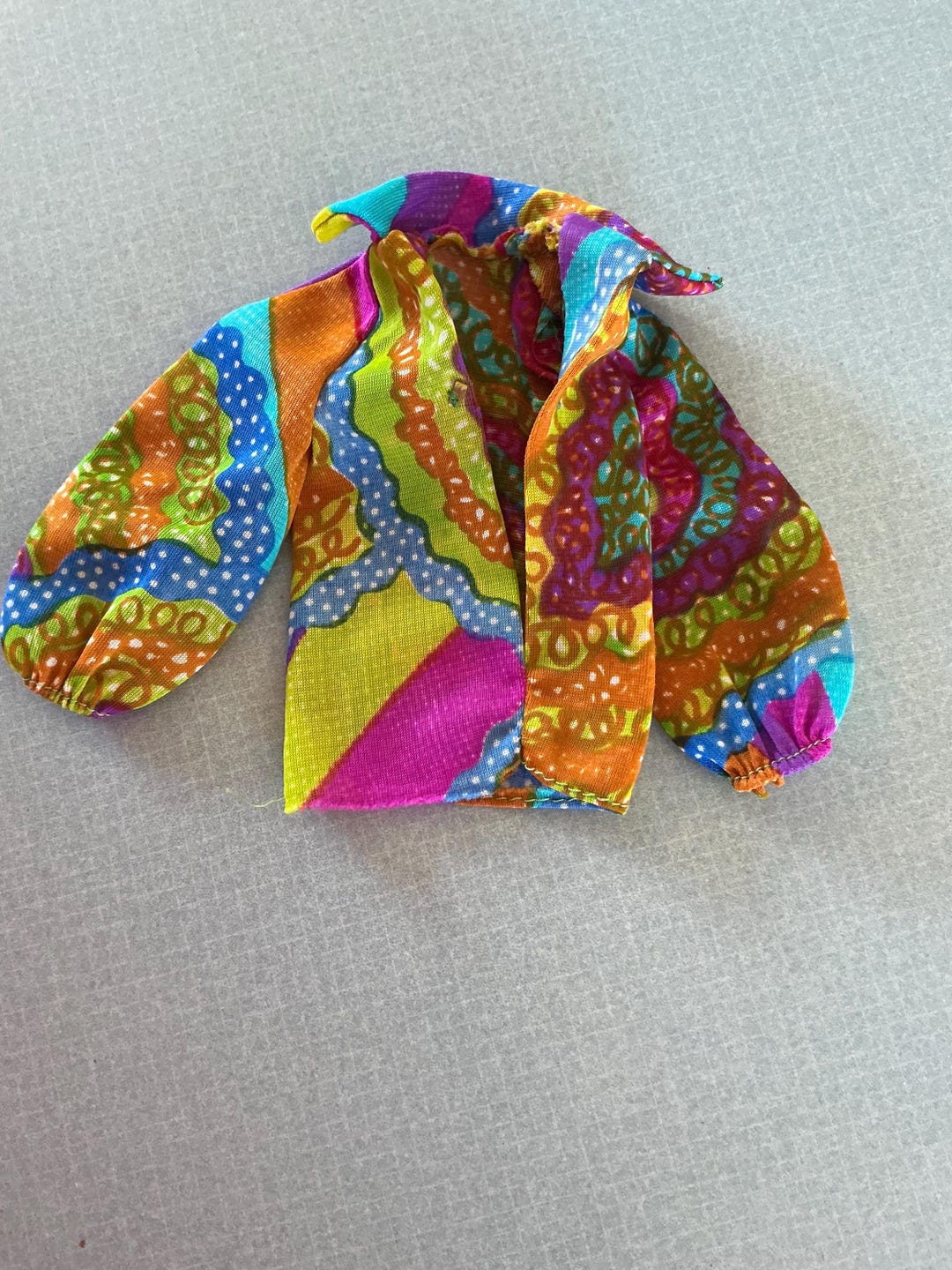 Vtg Ken Shirt / Doll Ken/70s/ Mod Print Shirt/ - Etsy