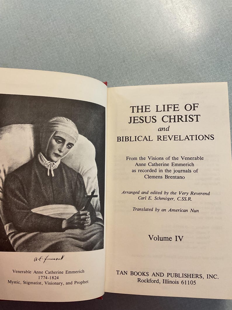 1986 the Life of Jesus Christ and Biblical Revelations Ven. Anne ...