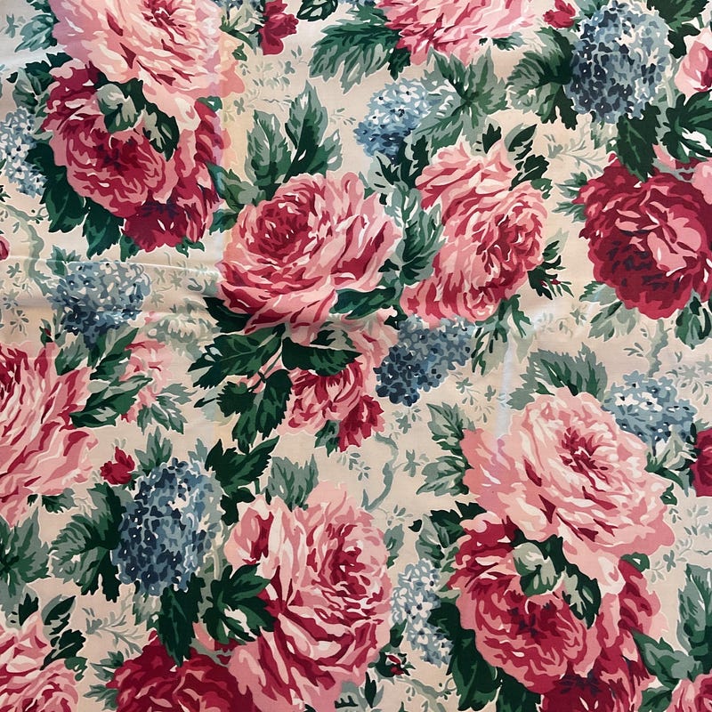 Waverly Rose Fabric - Etsy