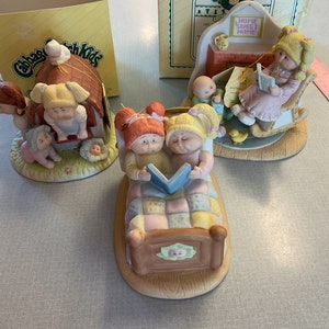 Set of 3 1980s Cabbage Patch Kids Porcelain Figurines ,all With ...