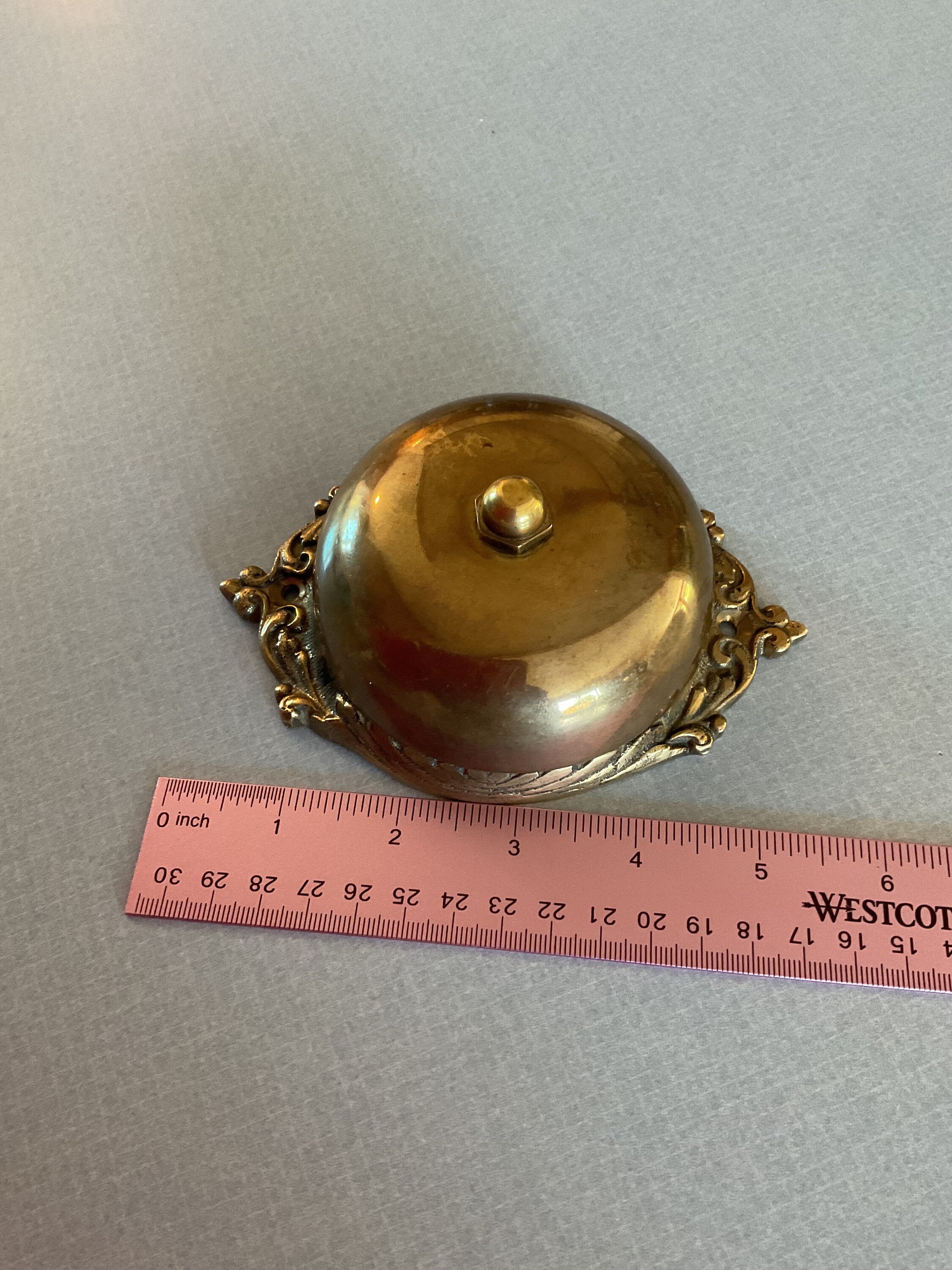 Antique Brass Door Decor Doorbell/ Missing the Twist - Etsy