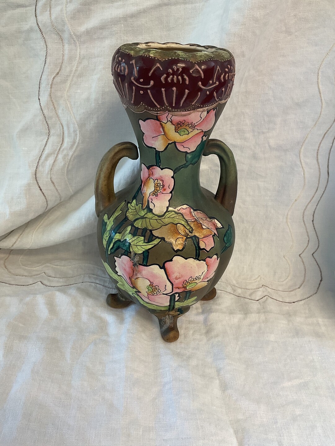 Edwardian Antique Japanese Nippon Satsuma Art Nouveau Poppy Vase - Etsy