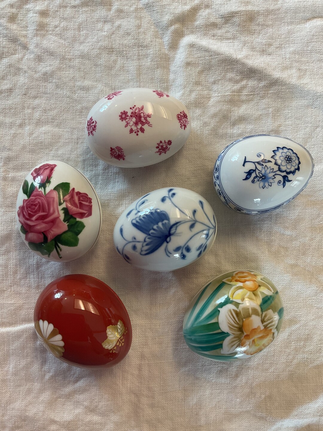 Vtg Set of 6 the Danbury Mint Eggs , 80s - Etsy