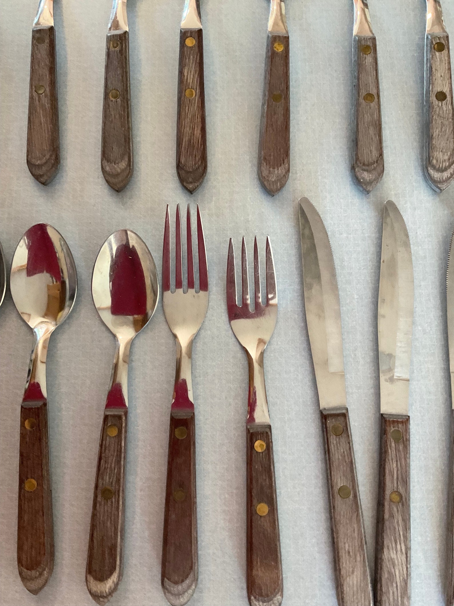 Vtg Miscellaneous Set of 19 Town and Country Flatware,stainless Steel ...