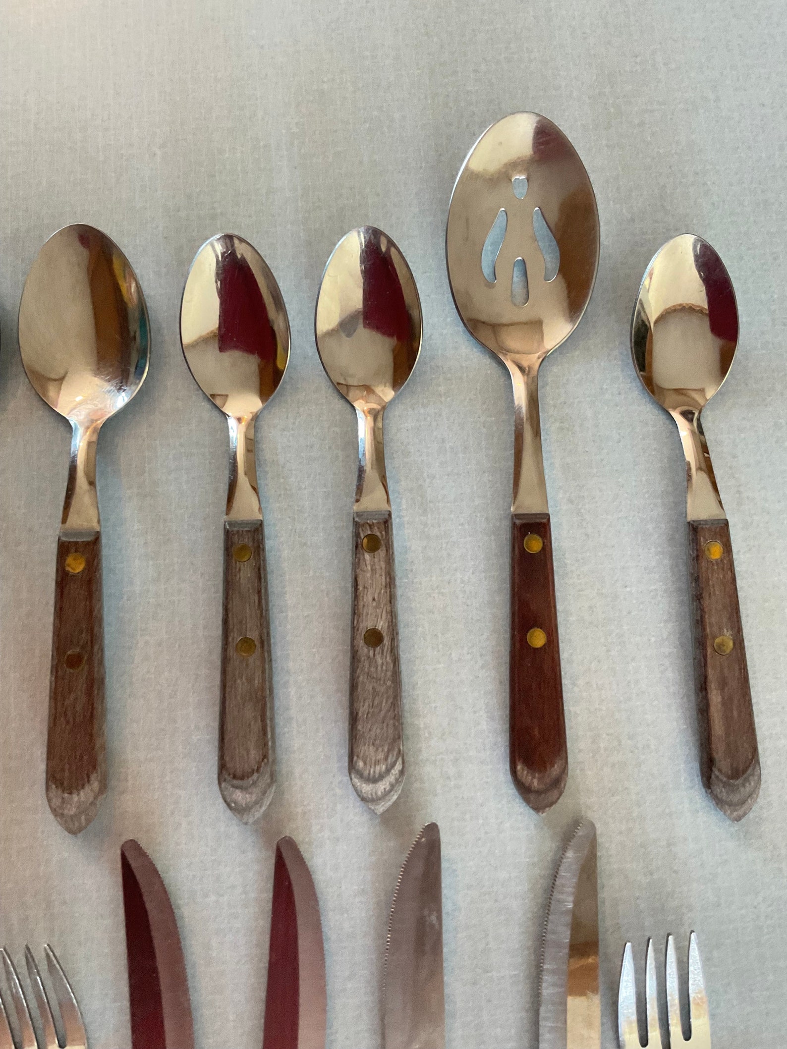 Vtg Miscellaneous Set of 19 Town and Country Flatware,stainless Steel ...