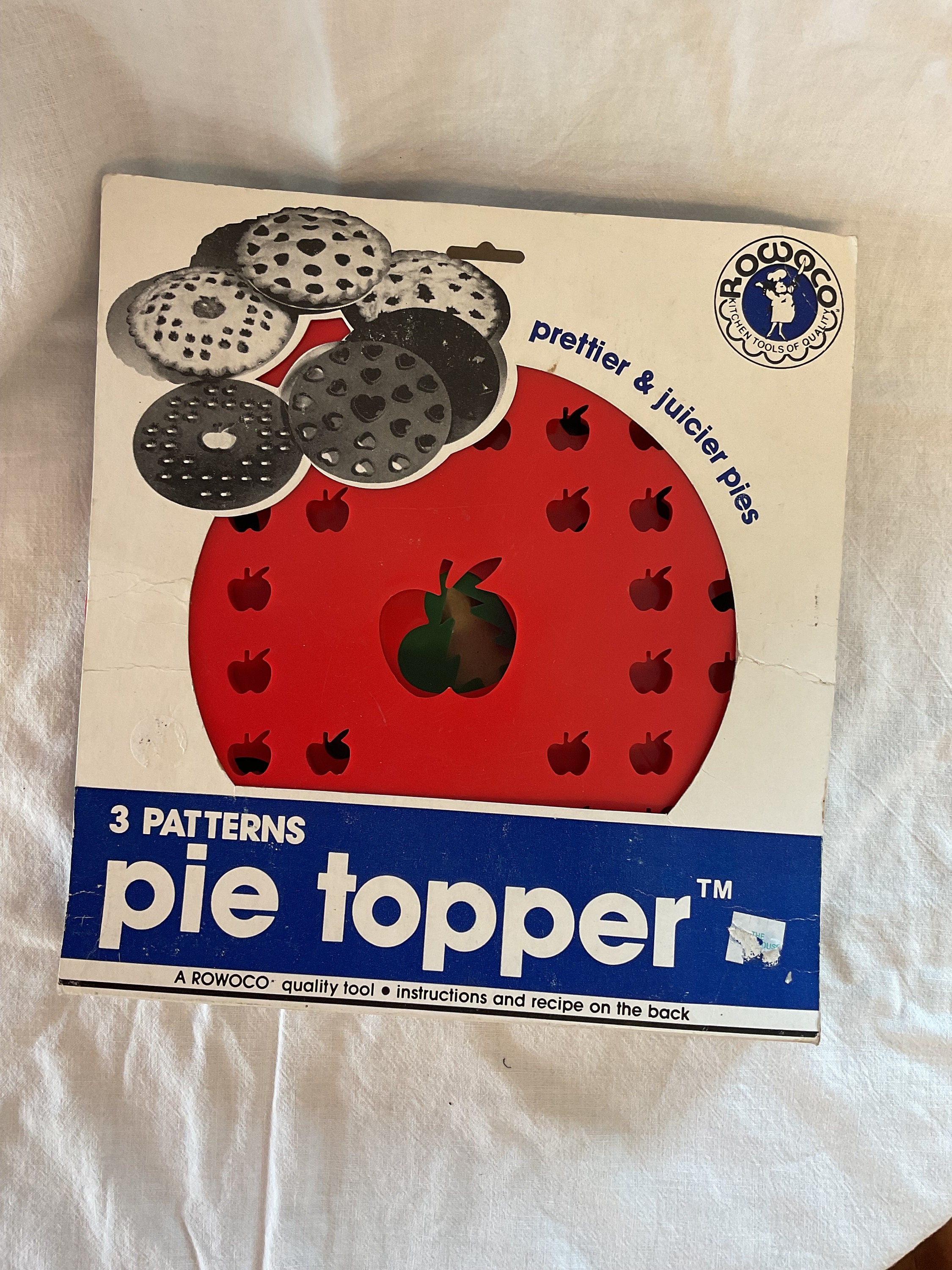 Vintage 1986 Rowoco 3 Pack Pie Toppers - Etsy