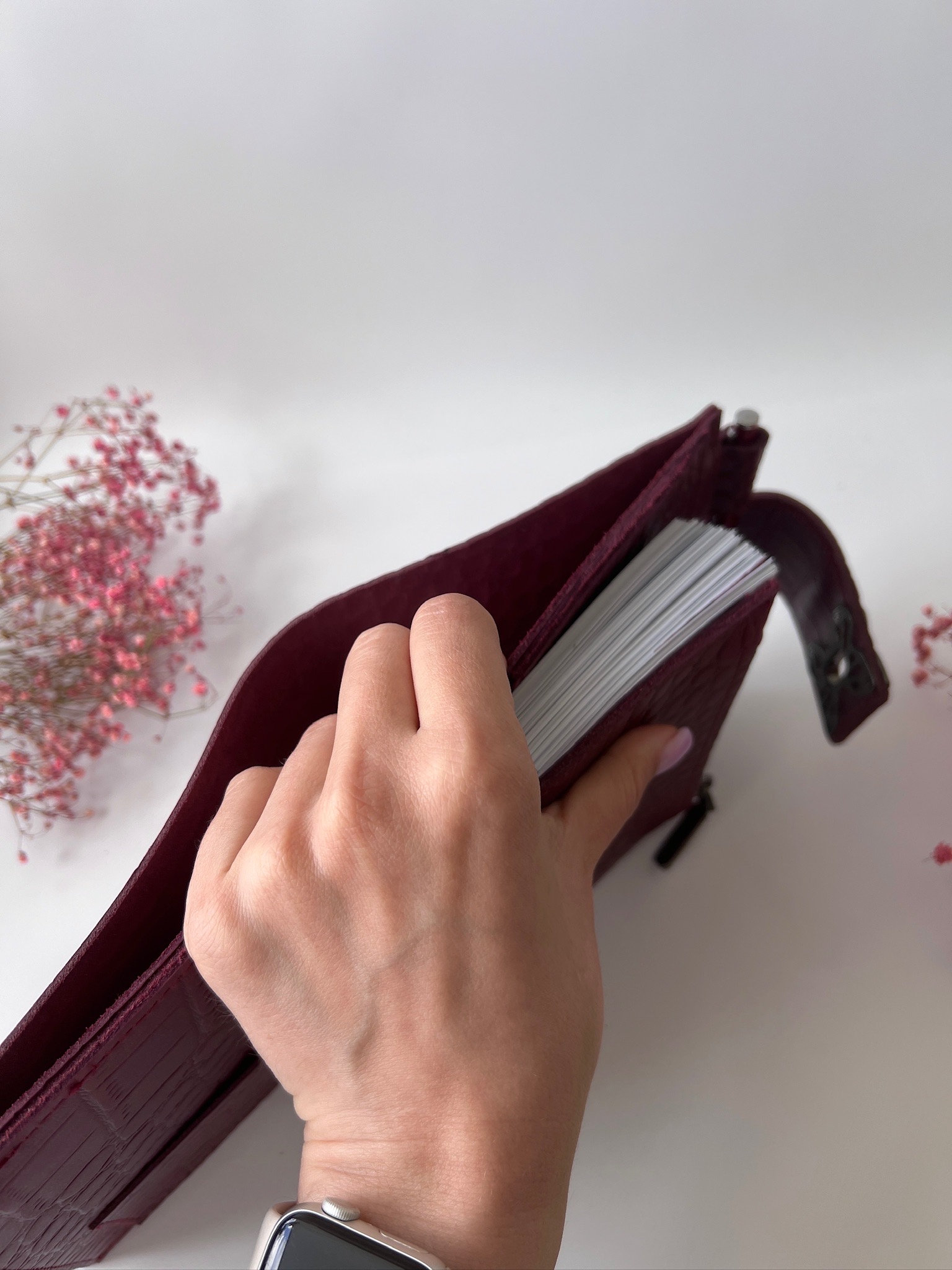 Natural Leather Planner A7,ringbuch A7, Leather Template, A7 Ring ...