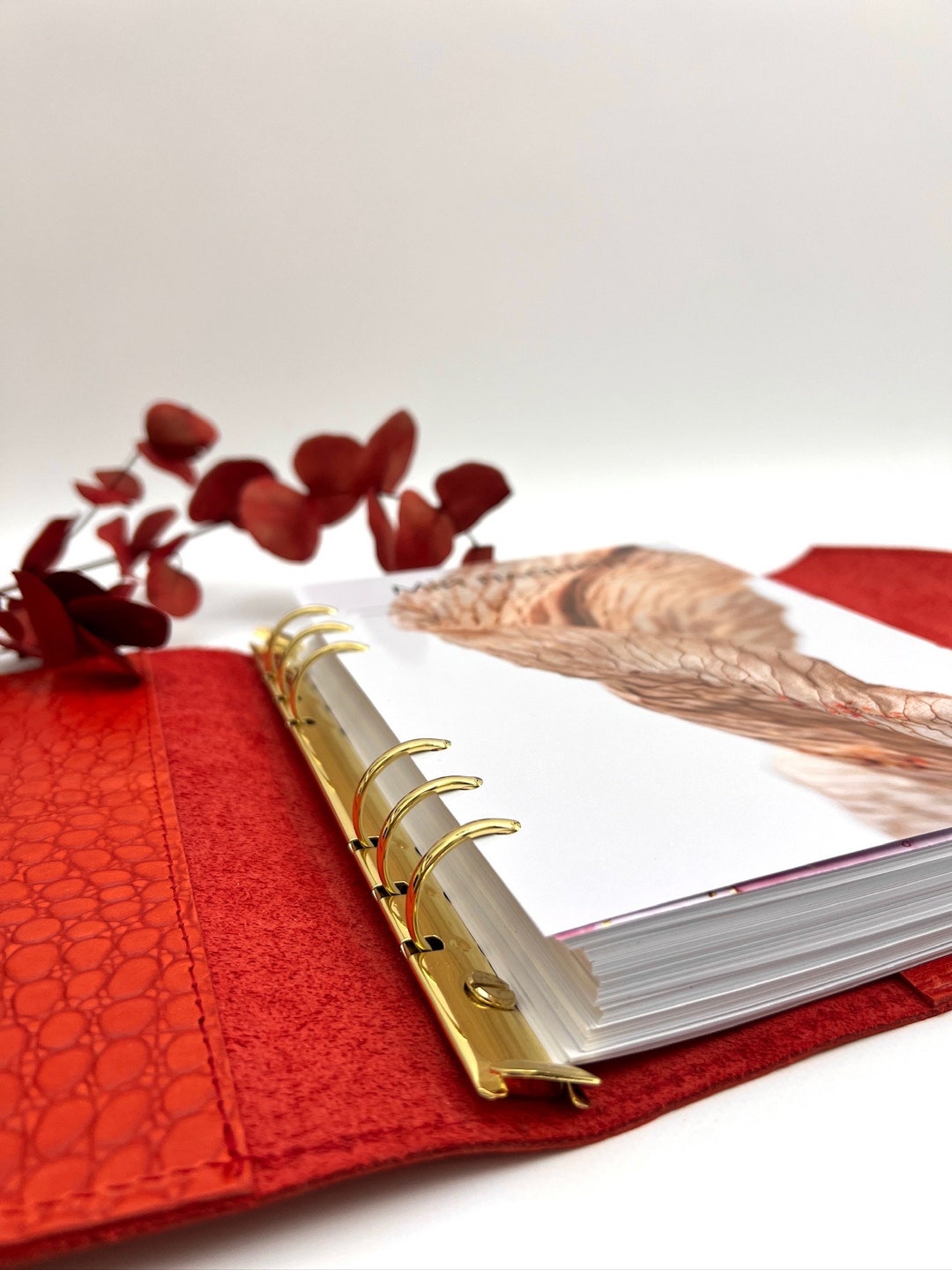 Very Big Leather Planner Binder 400 Pages. A5 Binder Big, Ringbuch A5 ...