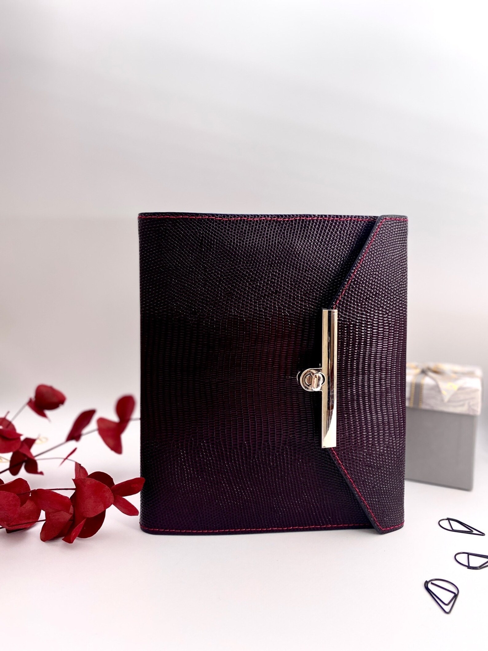 Business Planner, Natural Italian Leather Planner A5, Hard Leather ...