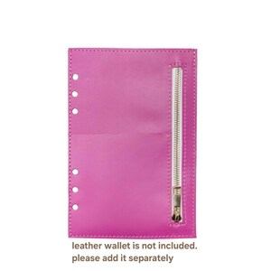 Natural PINK Leather Planner A5,planner, A5 Binder, Ringbuch A5 ...