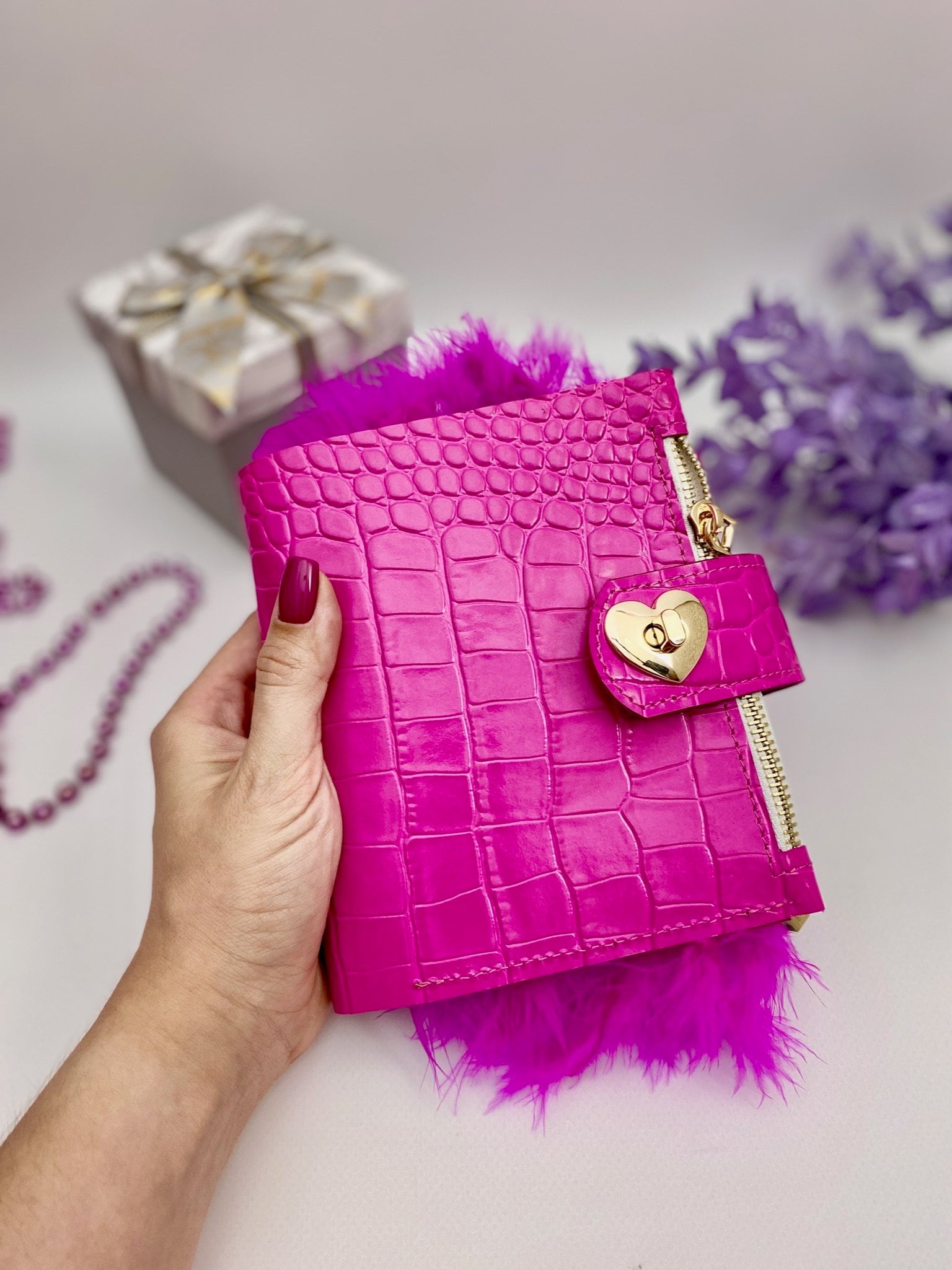 Leather Pink Mini Planner A6, Mini Dated Planner, Exclusive Planner ...