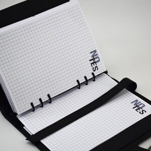 Natural Italian Leather Planner A5, Black Classic Leather Gift, Gift ...