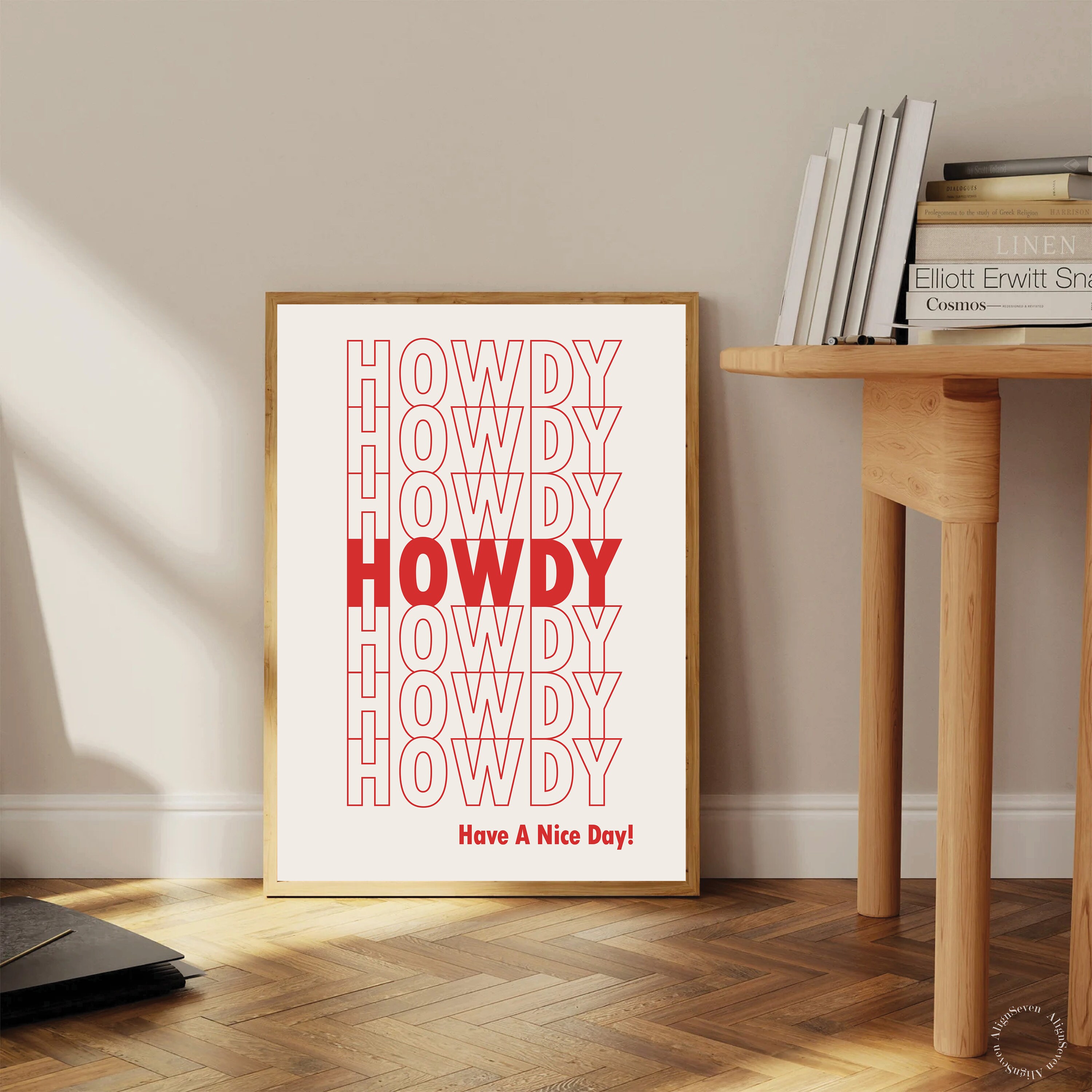 Howdy Thank You Bag Font Digital Print - Etsy