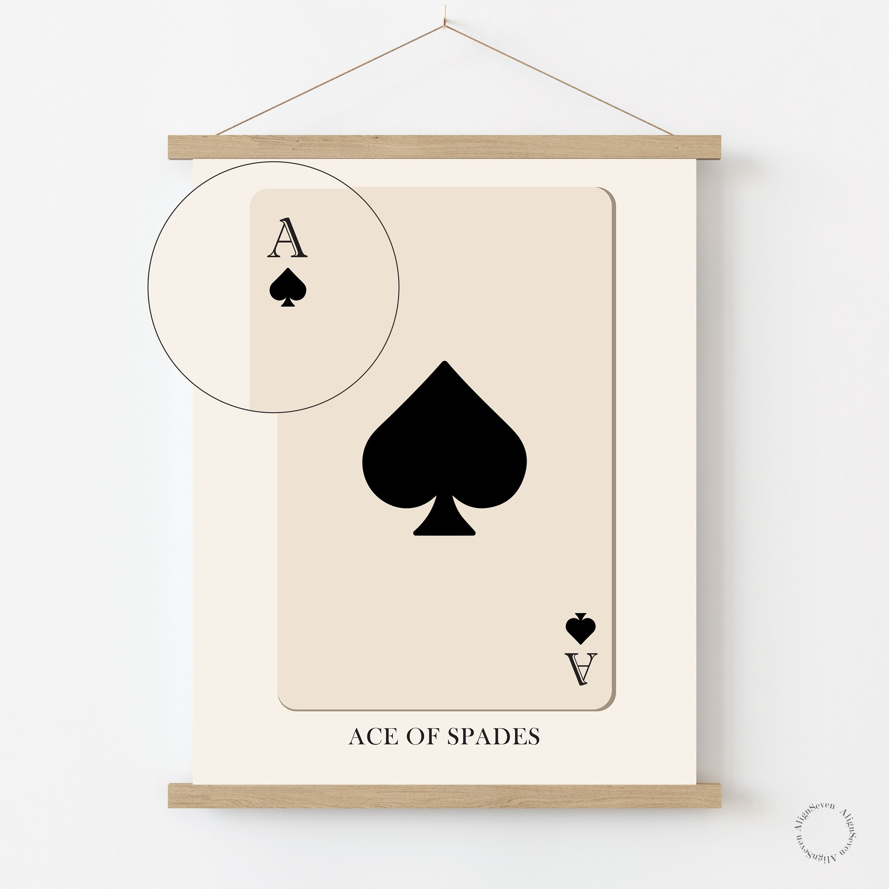 Ace of Spades Playing Card Digital Print - Etsy