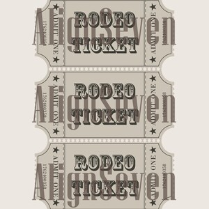 Rodeo Ticket Digital Print - Etsy