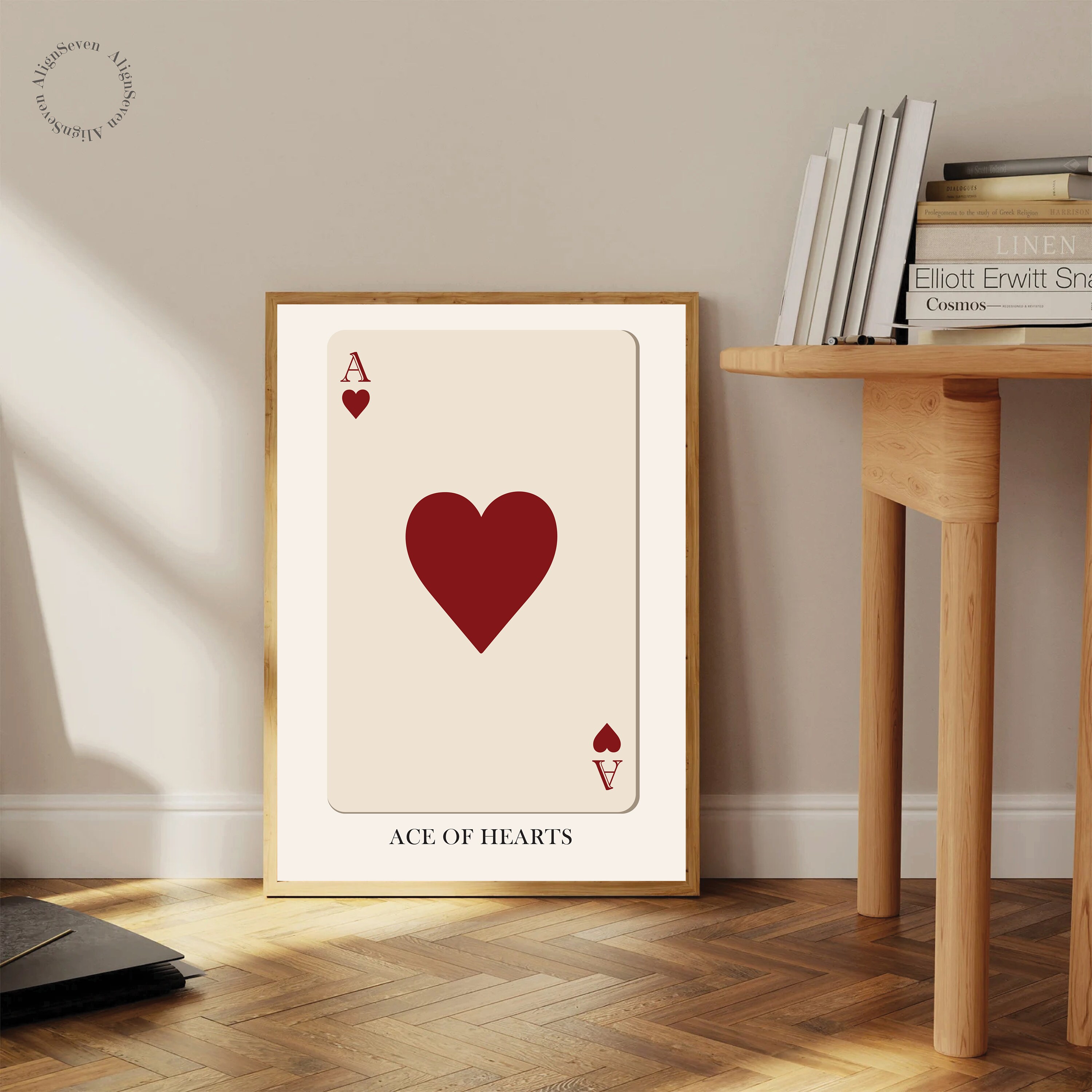 Ace of Hearts Playing Card Digital Print - Etsy