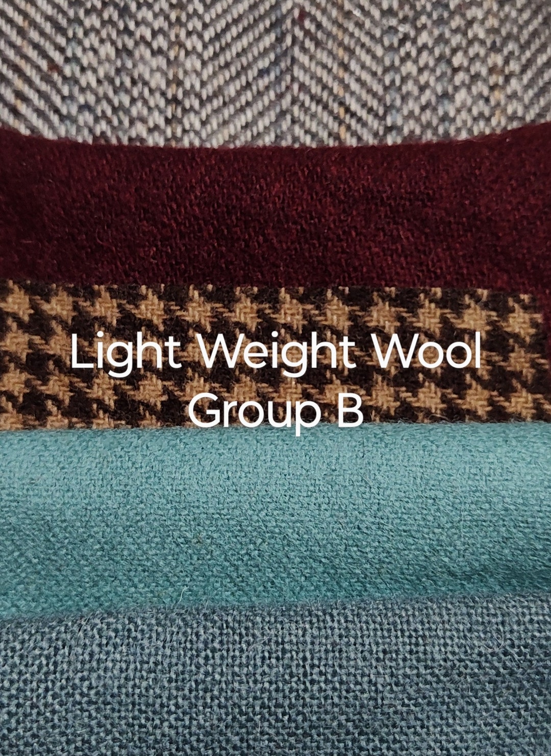 Lite Weight Wool FQ 16x28 Grp B - Etsy