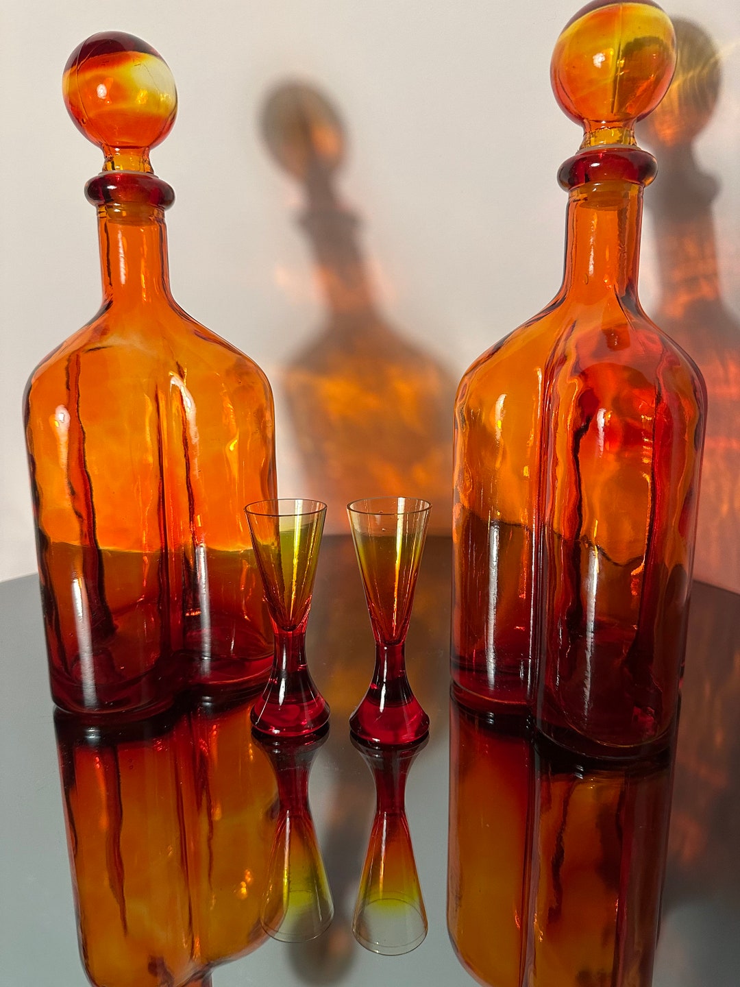 Blenko Style Decanters - Etsy