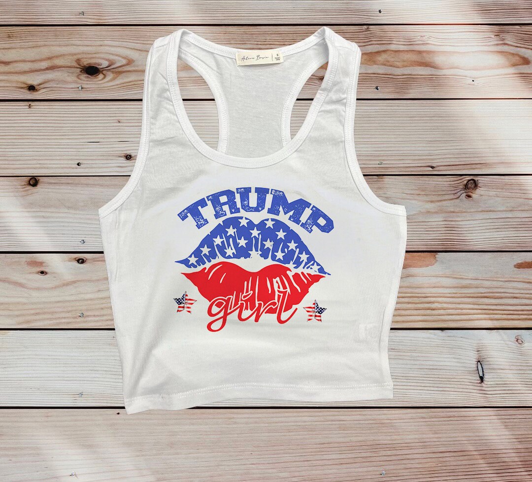 Trump Girl Cropped Tank Top - Etsy