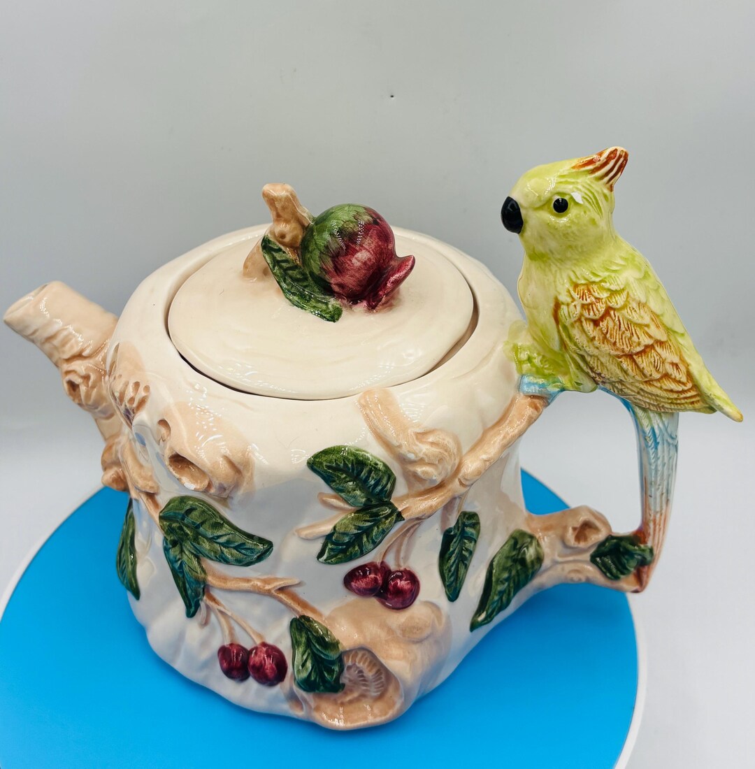Vintage Teapot With Cockatoo on Handle -CBK Ltd 1991 - China - Etsy