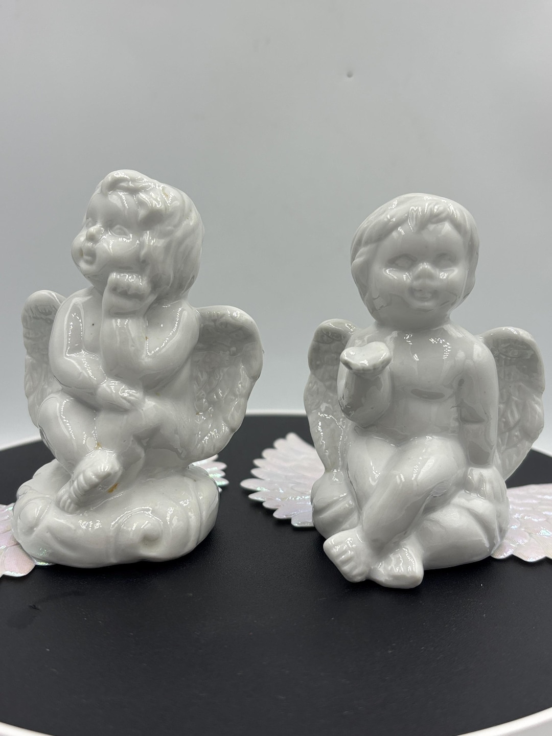 Cherubs | Angels| Babies| Salt and Pepper Shakers. | White Glossy Set ...