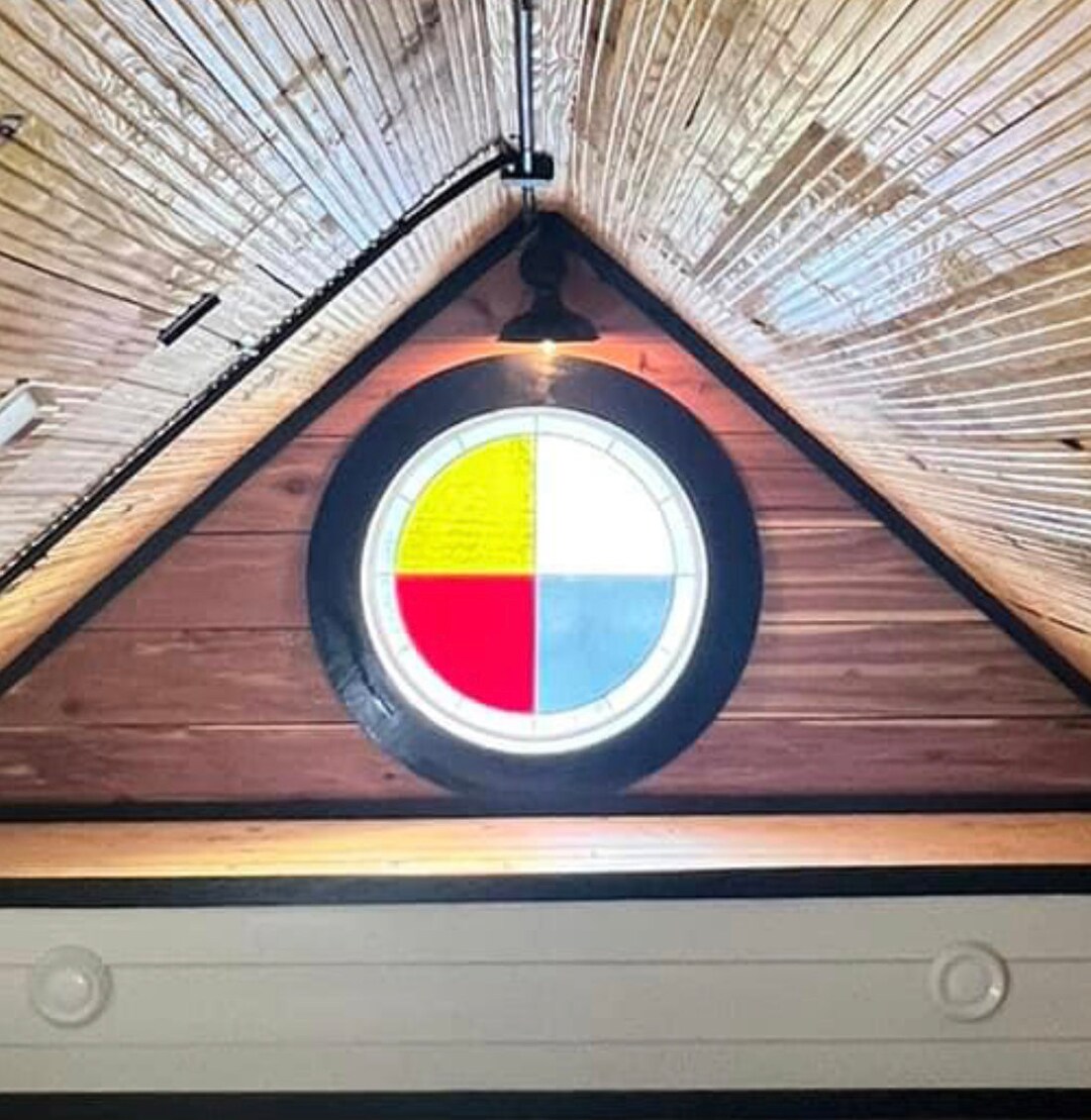 Artisan-crafted 36 Round Stained Glass Window Frame custom Made to ...