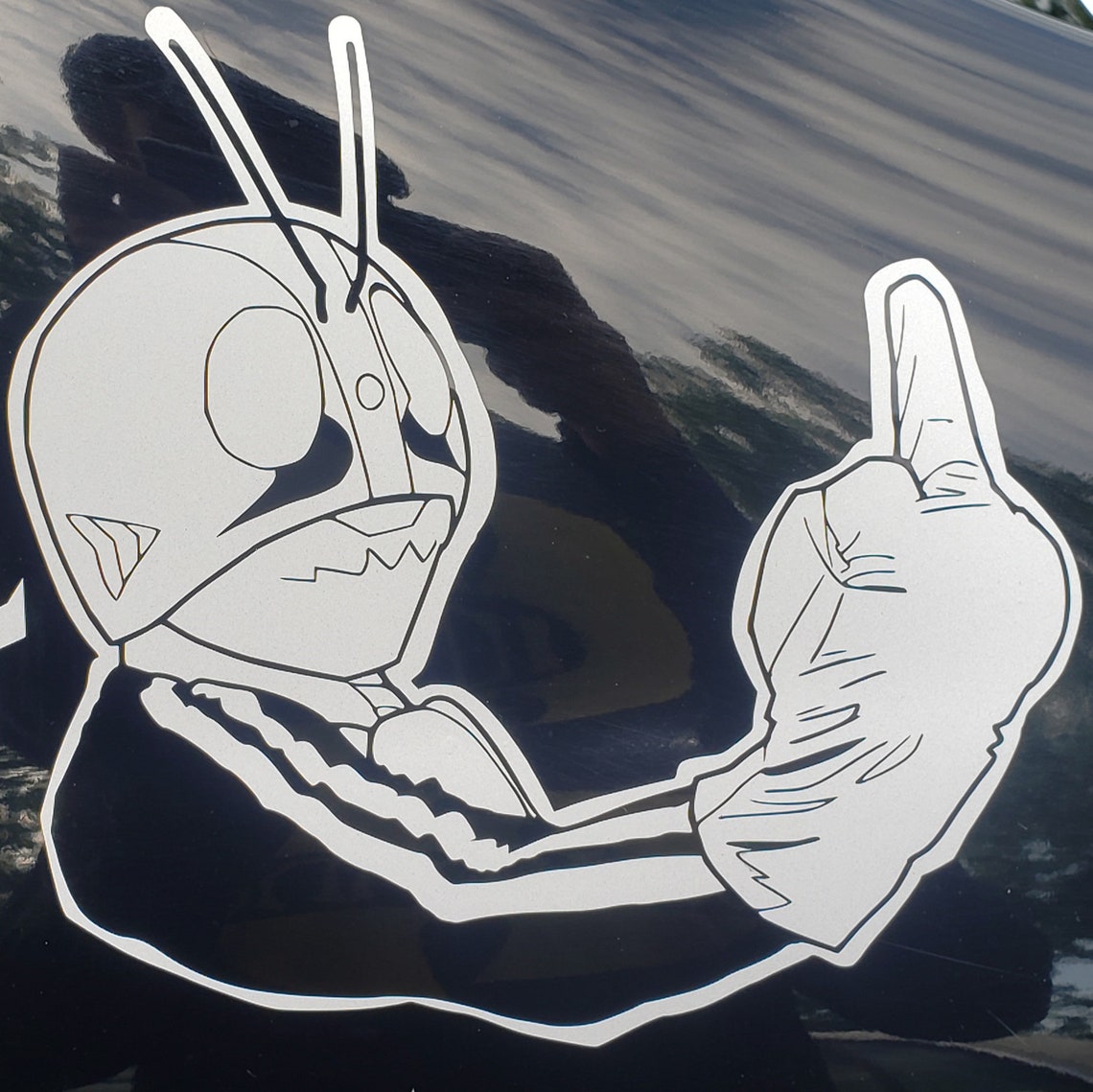 Kamen Rider Gesture Vinyl Decal Masked Rider Offensive Car Decal - Etsy