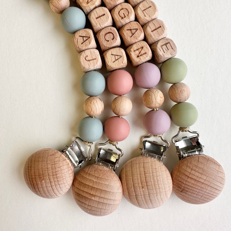 Wood Pacifier Clip - Etsy