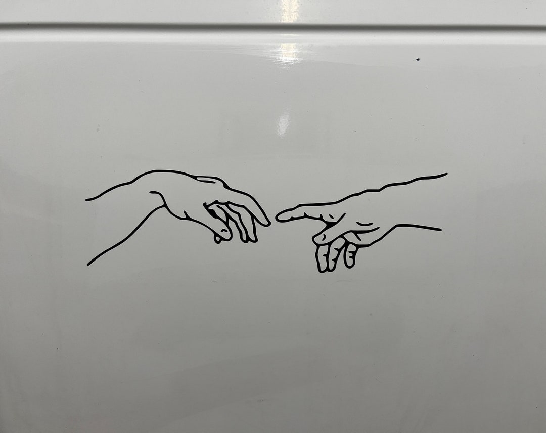 Creation of Adam Decal/ Art Arms Decal/ Laptop Decal/ Car Decal/ Bumper ...