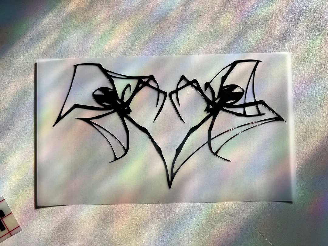 Spider Heart Decal/ Spider Decal/ Laptop Decal/ Car Decal/ Bumper ...