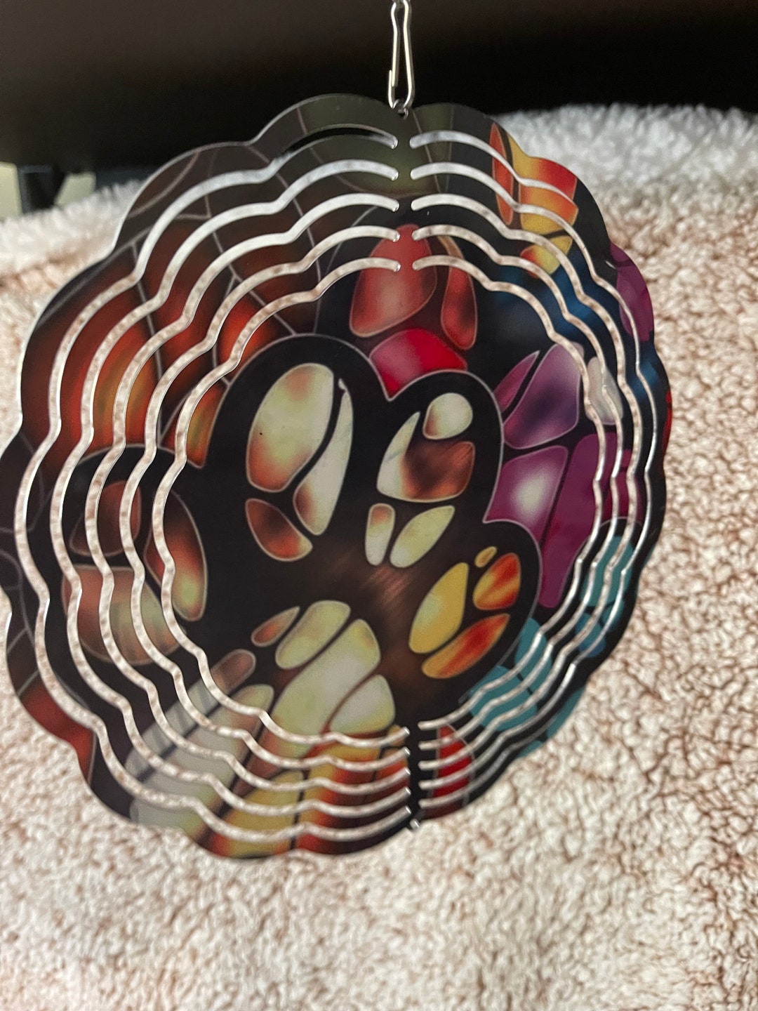 Dog Paw Print Wind Spinner - Etsy