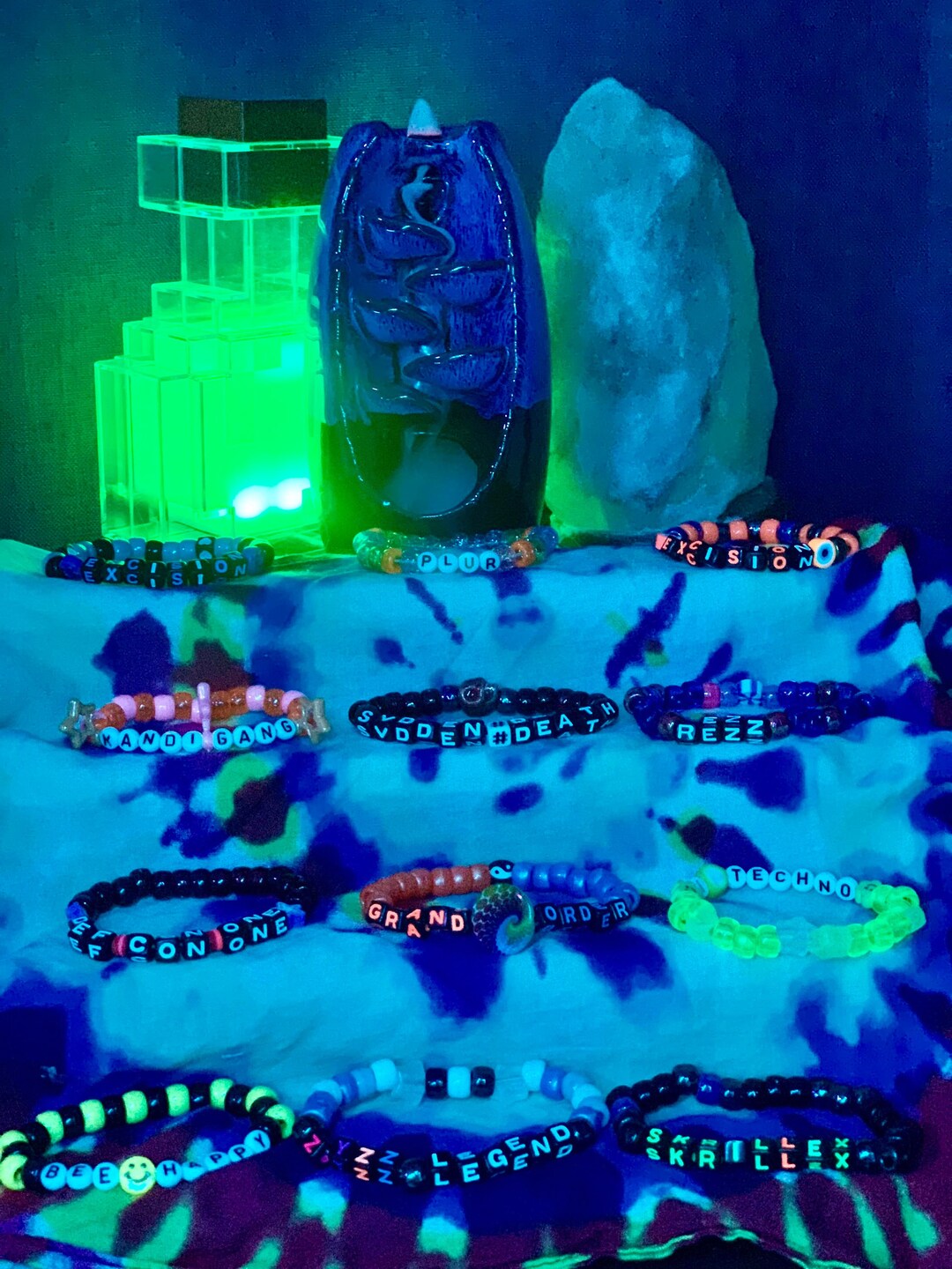 Rave Kandi Bracelet Pack (made With Love) - Etsy