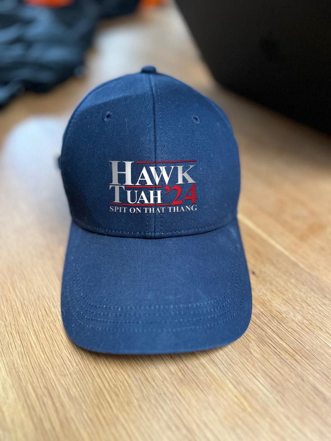 Hawk Tuah Trucker Cap Classic White or Navy Hat Adjustable Snapback ...