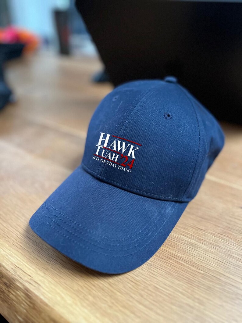 Hawk Tuah Trucker Cap Classic White or Navy Hat Adjustable Snapback ...