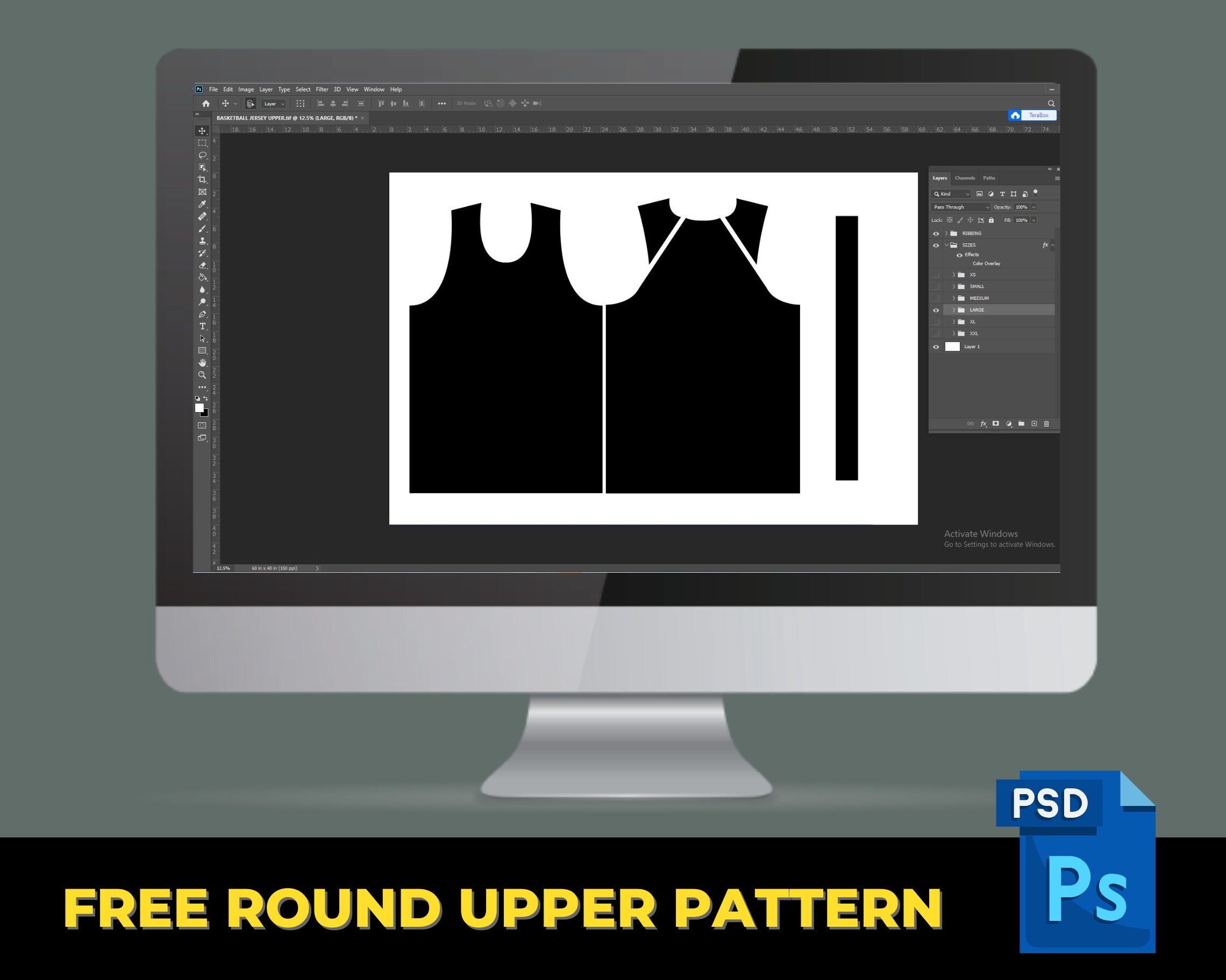 Editable Basketball Jersey Template: Coreldraw & Photoshop (digital ...