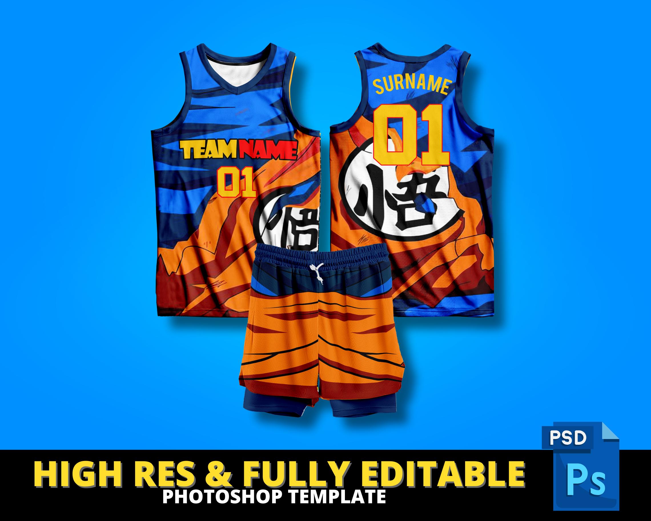 Full Sublimation Editable Basketball Jersey Template | Photoshop Format ...