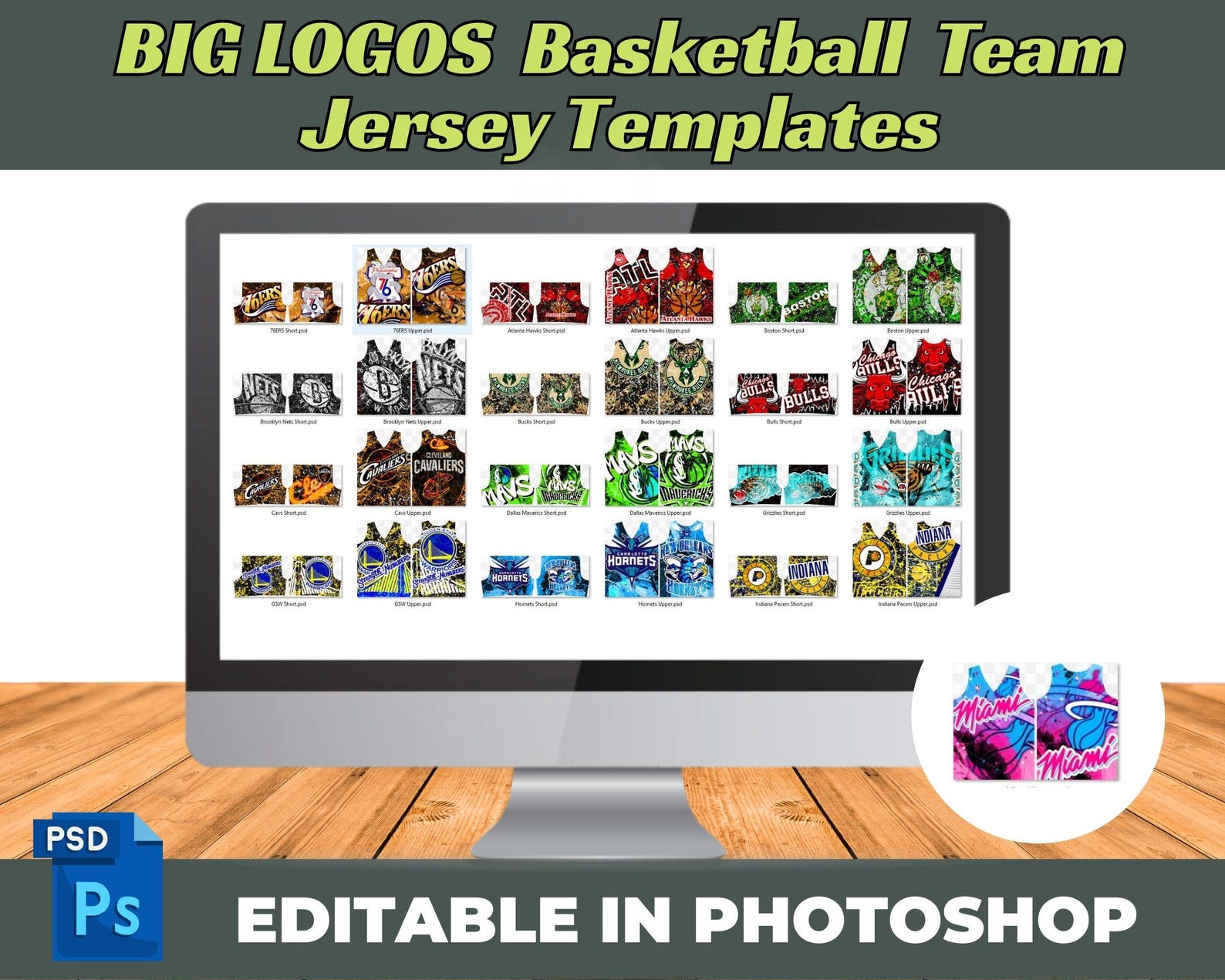 Full Sublimation Editable Basketball Jersey Template | Photoshop Format ...
