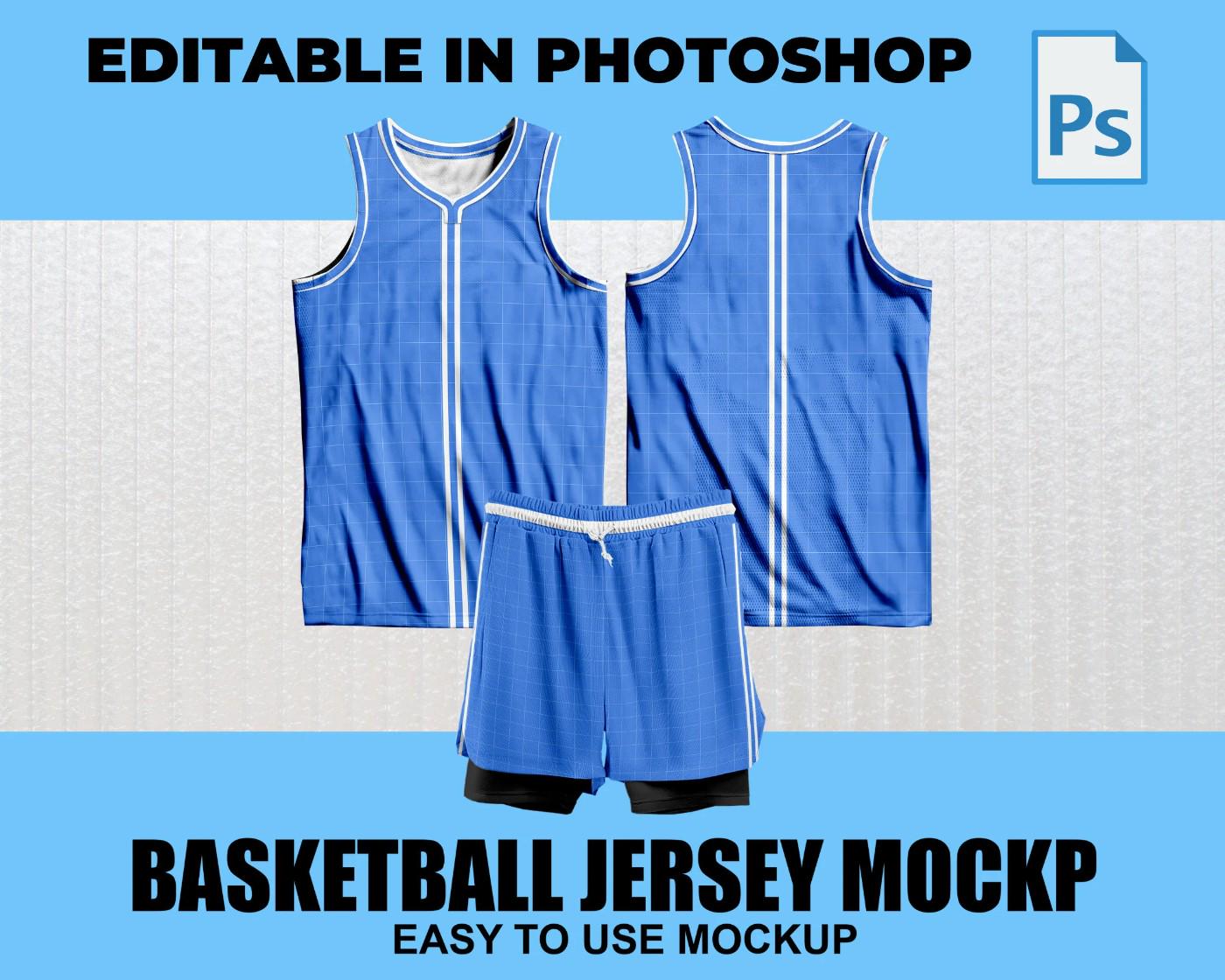 Full Sublimation Editable Basketball Jersey Template | Photoshop Format ...
