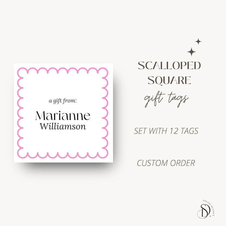 Custom Gift Tags for Kids, Personalized Gift Tags, Birthday Tags ...