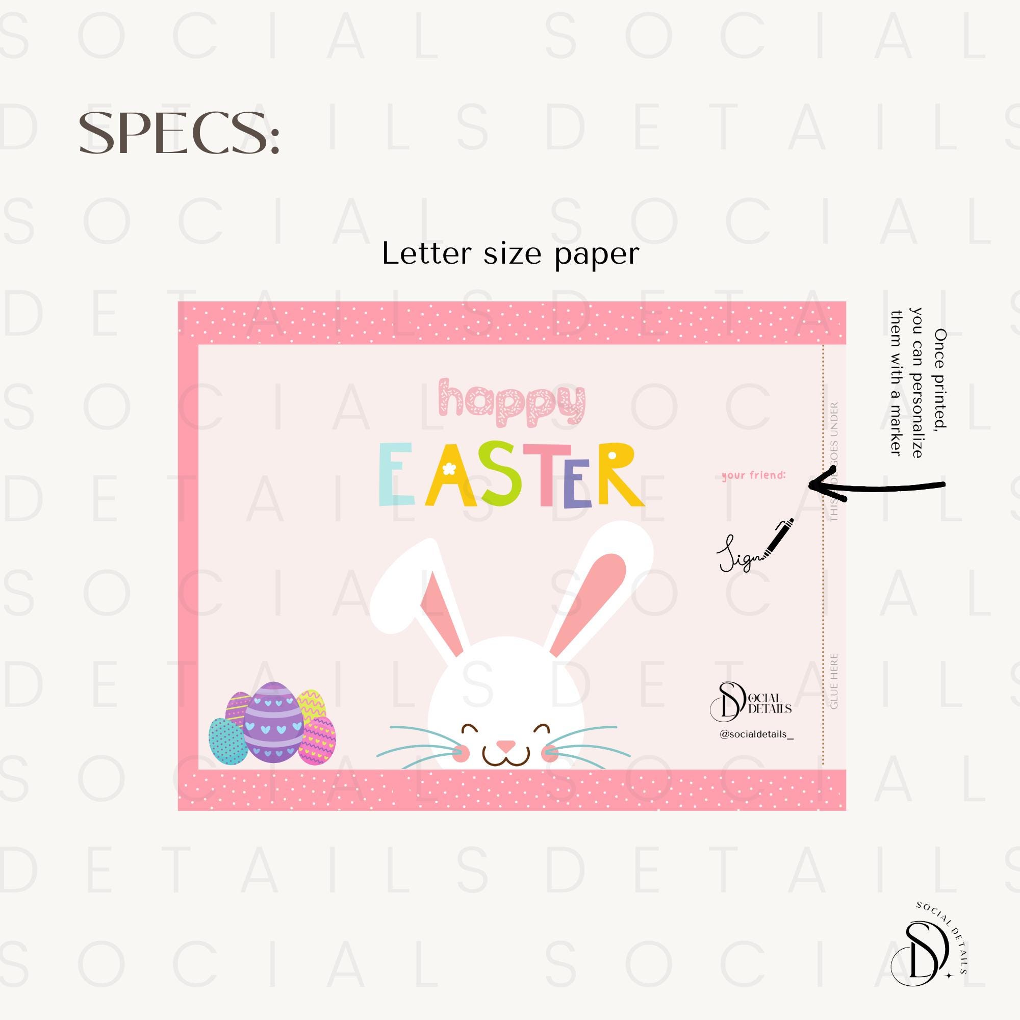 Easter Bunny Chip Bag Wrapper: Printable Party Favor (instant Download ...