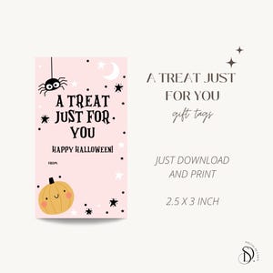 Halloween Printables, Instant Download, Halloween Gift Tags, Printable ...