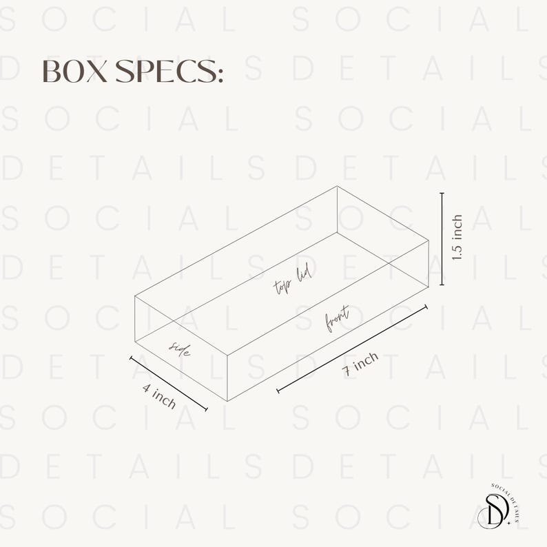 Clear Acrylic Rectangular Box With Lid: Stationery Storage - Etsy