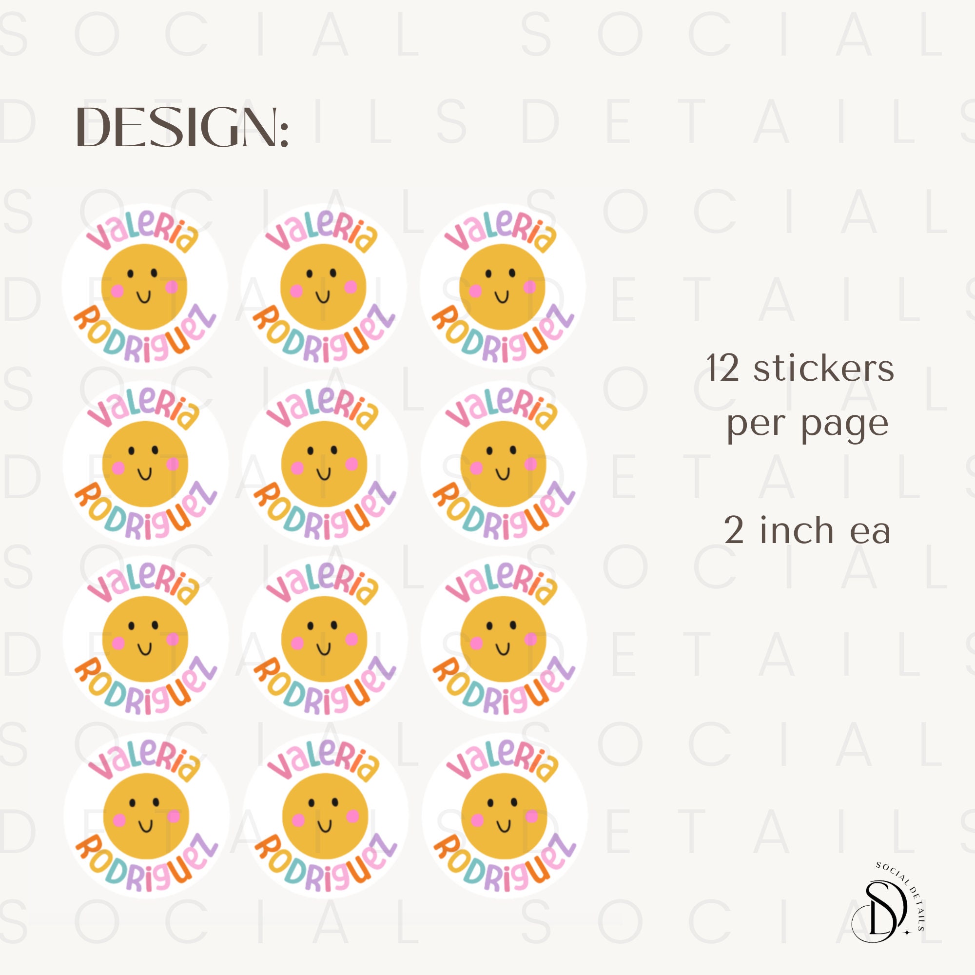 Name Labels, Name Stickers for Gifts, Custom Stickers, Personalized ...