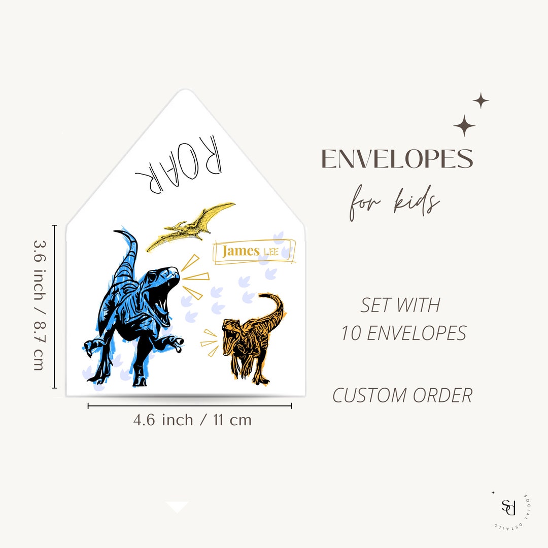 Personalized Envelopes for Kids, Envelopes of School, Back to School ...