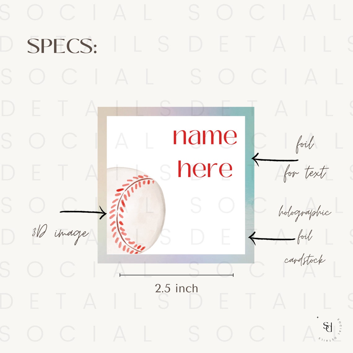 Baseball Gift Tags, 3D Gift Tags, Personalized Gift Tags, Custom Order ...